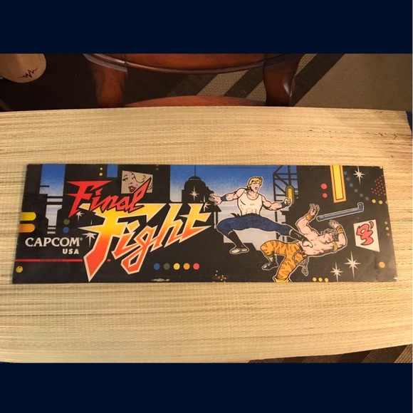 Wall Decor | Final Fight Arcade Video Game Plexi Marquee Sign Header ...